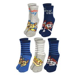 5er Pack PAW PATROL Socken Chase, Marshall & Rubble S&ouml;ckchen in Mehrfarbig | Gr.: 27-30