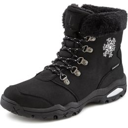 Lascana Winterstiefelette, Schwarz, Gr. 37, Damen, Stiefeletten, Material: Synthetik