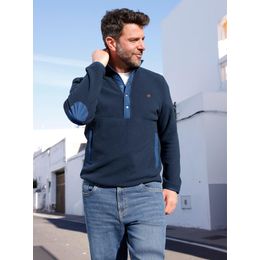 Marco Donati Herren Fleeceshirt "Fleece-Shirt"dunkelblau, Gr. 44, 100% Polyester, Shirts