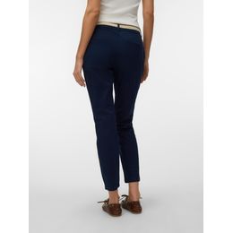 V&eacute;ro Moda VERO MODA Damen Chinohose "VMFIEBY MW TAPERED CHINO PANT"navy blazer, Gr. M, unifarben, Web, Obermaterial: 98% Baumwolle, 2% Elasthan, Hosen,