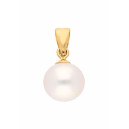 Adelia&acute;s ADELIA ́S Damen Kettenanh&auml;nger "Perlenanh&auml;nger 585 Gold ( 14K )", Gold, wei&szlig;, Gold, Schmuckanh&auml;nger, Goldanh&auml;nger Perle