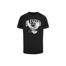 MisterTee Herren T-Shirt "MisterTee Blessed Forever Tee", schwarz, Gr. S, bedruckt, 100% Baumwolle, Shirts