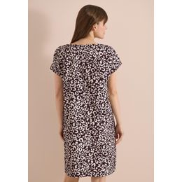 Cecil Damen Midikleid, braun, Gr. XL, Stoff, 55% Leinen, 45% Viskose, Kleider, knielang