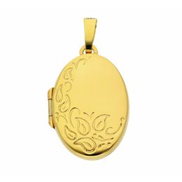 Adelia&acute;s ADELIA ́S Damen Medallionanh&auml;nger "Medaillon 585 Gold ( 14K )", Gold, gold, Gold, Schmuckanh&auml;nger, Goldanh&auml;nger