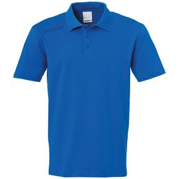 Uhlsport Herren Poloshirt "POLO SHIRT ESSENTIAL", blau, Gr. S, Obermaterial: 100% Baumwolle CO., Shirts