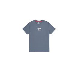 Herren T-Shirt "Basic T-Shirt ML"denim blau, Gr. XXXL, Alpha Industries, Obermaterial: 100% Baumwolle, Shirts