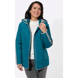 Casual Looks Damen Steppjacke, blau, Gr. 48, unifarben, 100% Polyester, Wattierung:100% Polyester, Jacken