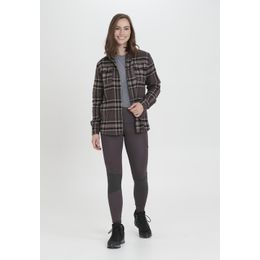 WHISTLER Damen Funktionstights "Millie", braun, Gr. 42, mehrfarbig, 85% Polyamid, 15% Elasthan, Hosen, mit verst&auml;rkten Eins&auml;tzen