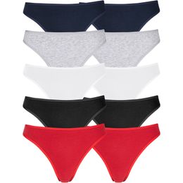 Damen String, Bunt, Gr. 40/42, petite fleur by Lascana, Unterhosen, Material: Baumwolle