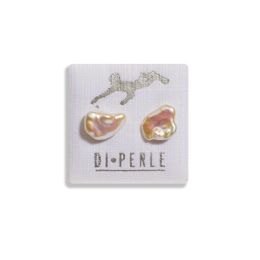 DI PERLE Damen Paar Ohrstecker "Damen Perlenschmuck 925 Silber S&uuml;sswasser Perlen Ohrstecker", Damen, Silber 925 (Sterlingsilber), wei&szlig;, Silber 925