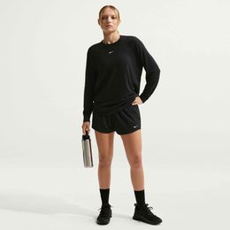 Nike Damen Trainingsshorts "DRI-FIT ONE WOMEN'S MID-RISE BRIEF-LINED SHORTS", schwarz, Gr. XS, Obermaterial: 100% Polyester, Hosen