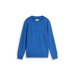 Tom Tailor Kinder Sweatshirt, blau, Gr. 152, Sweatware, Obermaterial: 70% Baumwolle, 30% Polyester, Sweatshirts