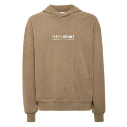 Plein Sport Herren Sweatshirt "Kapuzen-Sweatshirt", beige, Gr. L, Obermaterial: 60% Baumwolle, 38% Polyester, 2% Elasthan, Sweatshirts