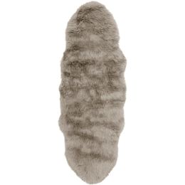 Hochflor-Teppich OTTO HOME, B:65cm H:60mm L:180cm, braun, Kunstfaser, Teppiche, "Valeria, Fellteppich, kuschelig, flauschig", Kunstfell, weiche