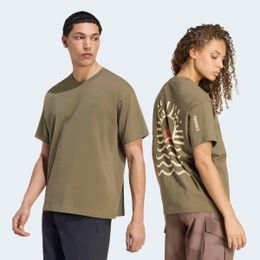 adidas terrex Damen Funktionsshirt "U ELEMENTS G T", braun, Gr. XXXL, Obermaterial: 100% Baumwolle, Shirts