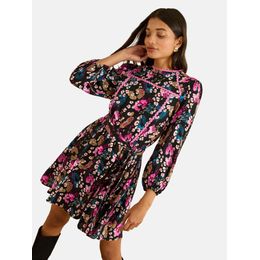 Love & Roses Kleid Damen Gr&ouml;&szlig;e 38 beige / blau / pink / schwarz Sommerkleid