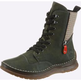 Rieker Damen Stiefel, Gr. 39, gr&uuml;n, Textil, Schuhe