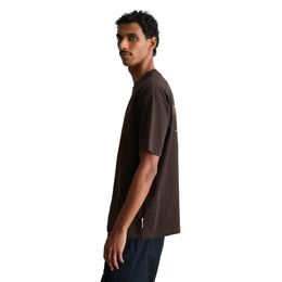 Marc O'Polo Herren T-Shirt "mit R&uuml;ckenprint"chocolate braun, Basic, Gr. XL, MARC O'POLO DENIM, unifarben, Obermaterial: 100% Baumwolle, Shirts