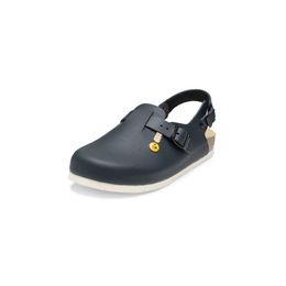 vitaform Echt Leder Clogs in blau WS | Gr.: 35