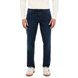Mustang Herren Straight-Jeans "Herren Style Denver Straight"902 dunkelblau, Gr. 32, unifarben, Denim/Jeans, 100% Baumwolle, Jeans