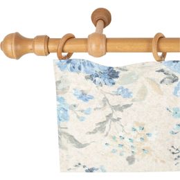 Gardinenstange SN DECO GROUP, L:200cm, braun, Holzwerkstoff, Gardinenstangen, "Ares", 28 mm, Holz, verschiedene L&auml;ngen und Farben, Komplettset