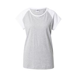 Urban Classics T-Shirt Damen Gr&ouml;&szlig;e M graumeliert / wei&szlig;