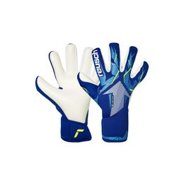 Reusch Kinder Torwarthandschuhe "Fastgrip Advance Junior", blau, Gr. 4, 52% Polyester, 45% Latex, 3% Polyamid, Handschuhe, mit starkem, zuverl&auml;ssigem