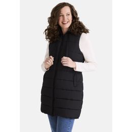 STOOKER WOMEN Damen Steppweste "WANDA mit Kapuze Steppweste", schwarz, Gr. S, 100% Polyester, Westen, Steppweste figurumspielend f&uuml;r Damen