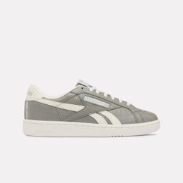 Reebok CLASSIC Damen Sneaker "CLUB C GROUNDS UK", Gr. 38,5, grau, Leder, Synthetik, Schuhe