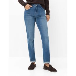 Brax Damen 5-Pocket-Jeans "Style CAROLA", blau, Gr. 42, Denim/Jeans, 96% Baumwolle, 4% Elasthan, Jeans