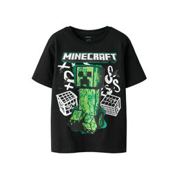 name it Shirt 'NKMDI MINECRAFT' boy size 116 Grass green / Dark green / Black / White