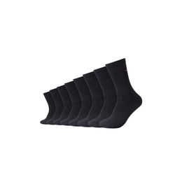 Camano Herren Socken "8er Pack", Gr. 43, schwarz, 78% Baumwolle, 19% Polyester, 3% Elastodien, uni, Socken