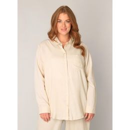 Damen Langarmbluse "Yaella", beige, Gr. 48, Base Level Curvy, unifarben, Web, Obermaterial: 55% Leinen, 45% Viskose, Blusen, Gro&szlig;e Gr&ouml;&szlig;en