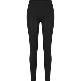 Urban Classics Damen Leggings "Urban Classics Damen Ladies PA Leggings", schwarz, Gr. S, unifarben, 92% Polyamid, 8% Elasthan, Hosen