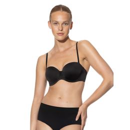 Mey Damen Multiway-BH "Joan", Gr. 70, schwarz, Single Jersey, Obermaterial: 77% Polyamid, 23% Elasthan, BHs, Unterbrustband aus Simplex-Material