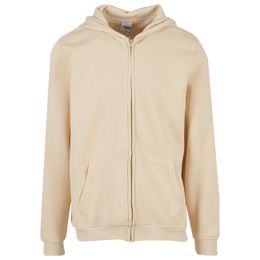Urban Classics Herren Kapuzenpullover "Urban Classics Basic Essential Zip Hoody", beige, Gr. L, unifarben, 65% Baumwolle, 35% Polyester, Pullover