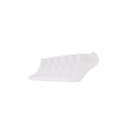 s.Oliver Herren Sneakersocken "6er Pack", Gr. 39, wei&szlig;, 75% Baumwolle, 24% Polyamid, 1% Elasthan, uni, Socken