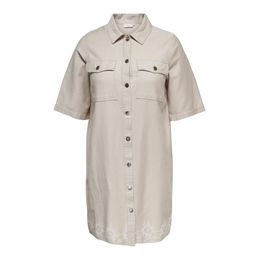 Only Carmakoma Kleid 'CARBELLE-KASSIA' Damen Gr&ouml;&szlig;e 52 stone / wei&szlig; Sommerkleid