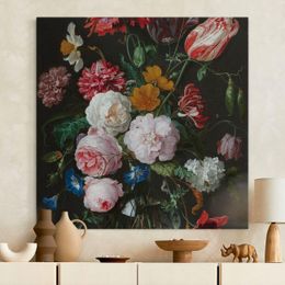Bilderwelten Akustikbild Jan Davidsz de Heem - Stillleben mit Blumen in einer Glasvase