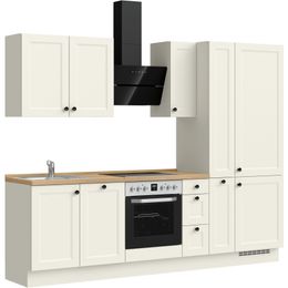 K&uuml;chenzeile Nobilia, B:270,3cm H:216,6cm T:60cm, wei&szlig;, Komplettk&uuml;chen-Sets, ""Cascada II", NEU: individuell anpassbar mit gratis Profi-Beratung",