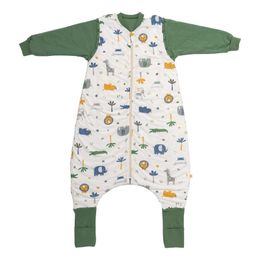 SCHLUMMERSACK Baby Babyschlafsack "Schlafsack mit F&uuml;&szlig;en 1.0 Tog", gr&uuml;n, Gr. 90, Obermaterial: 100% Baumwolle CO., Schlafs&auml;cke