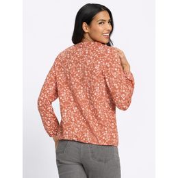 Damen Langarmshirt "Langarm-Shirt"papaya, ecru, bedruckt, Gr. 46, gebl&uuml;mt, gemustert, 100% Baumwolle, Shirts