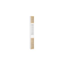 sobuy Badezimmer-Hochschrank Mit 1 Schublade Wei&szlig; 20x20x180cm Nordisch