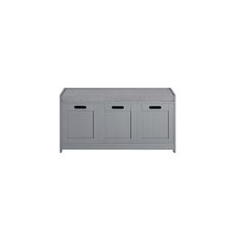 sobuy Schuhbank mit einer Schublade Grau 90x35x44,5cm Funktional