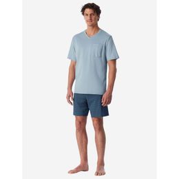 Schiesser Herren Schlafanzug Comfort Essentials 1er Pack