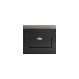 sobuy Schuhbank mit 1 T&uuml;r Schwarz 61x24x51cm Funktional
