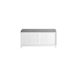 sobuy Schuhbank mit einer Schublade Wei&szlig; 114x40x53cm Klassisch