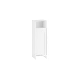 sobuy W&auml;scheschrank mit 1 T&uuml;r Wei&szlig; 30x30x97cm Funktional