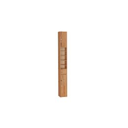 sobuy Badezimmer-Hochschrank mit 1 Schublade Hellbraun 20x20x180cm Funktional