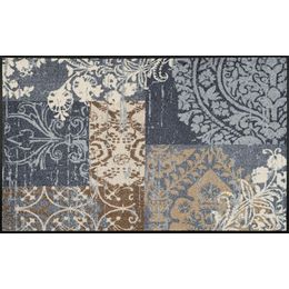 L&auml;ufer, B:75cm H:7mm L:120cm, beige, wash+dry by Kleen-Tex, Kunstfaser, Flur, Teppiche, "Armonia", Schmutzfangl&auml;ufer, Patchwork Design, Ornamente,